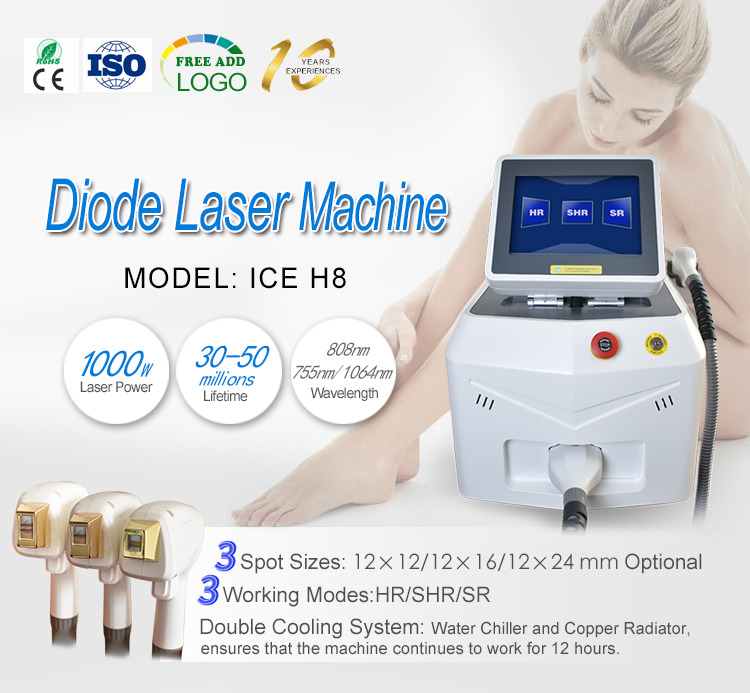 China 808 755 1064 3 wavelength diode laser hair removal machine all ...